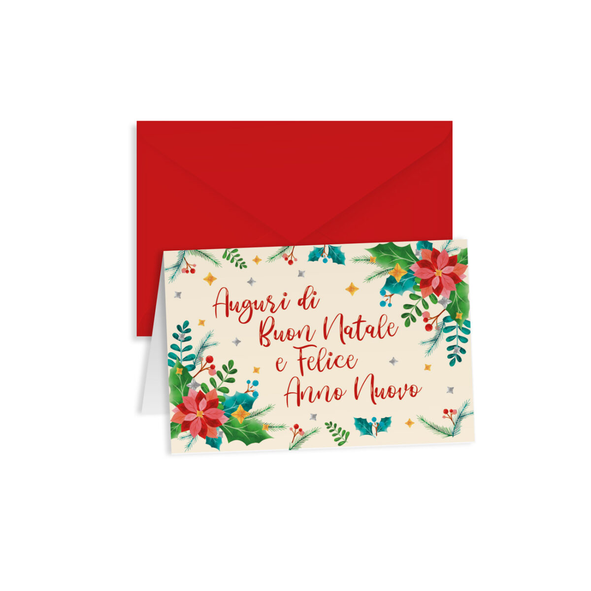 Biglietto di Natale Fiori Natalizi – Kartos per Croce Rossa ...